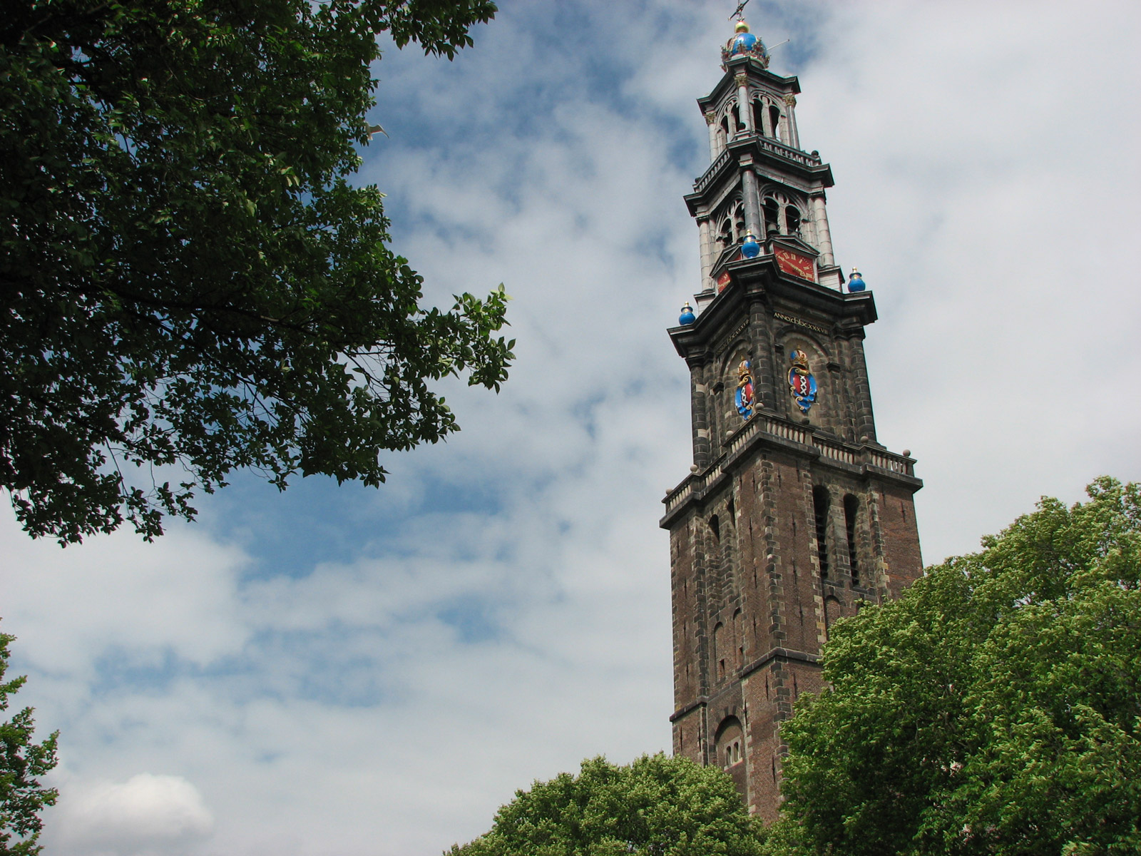 Le clocher Westertoren, Amsterdam
